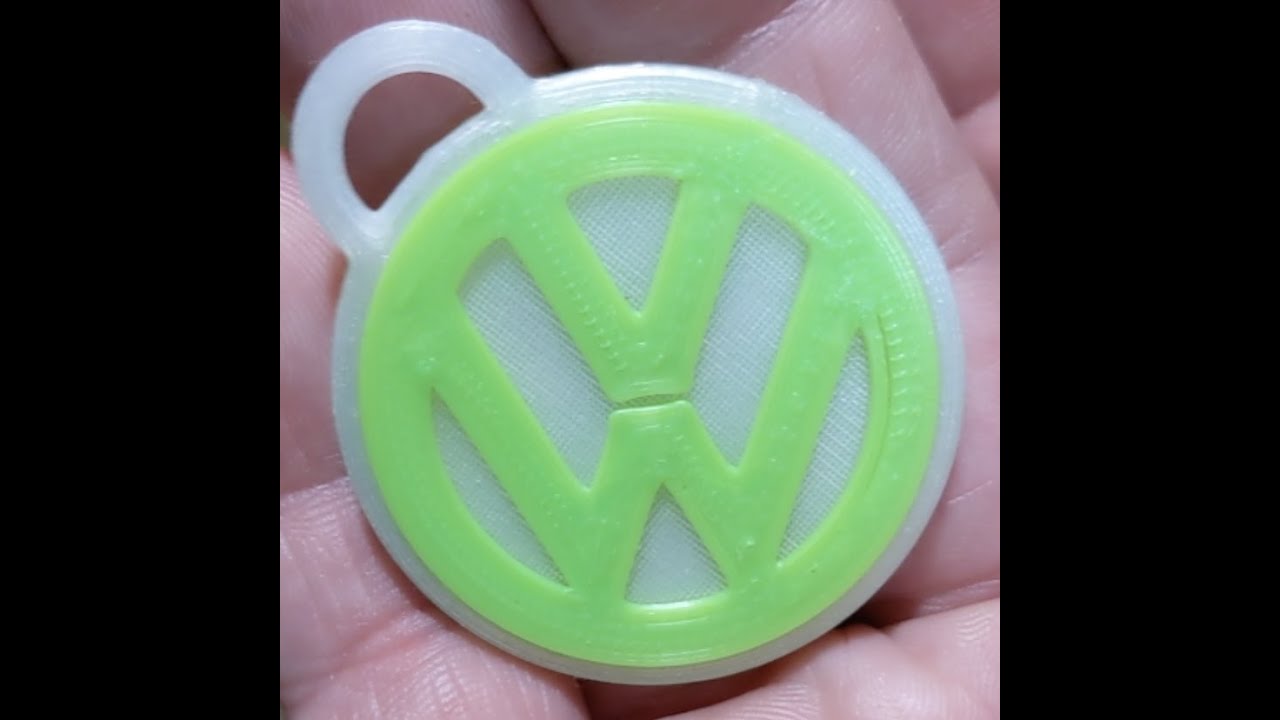 Stop Motion 3D Print Volkswagen VW Keychain by Stepan THING 668293 ...