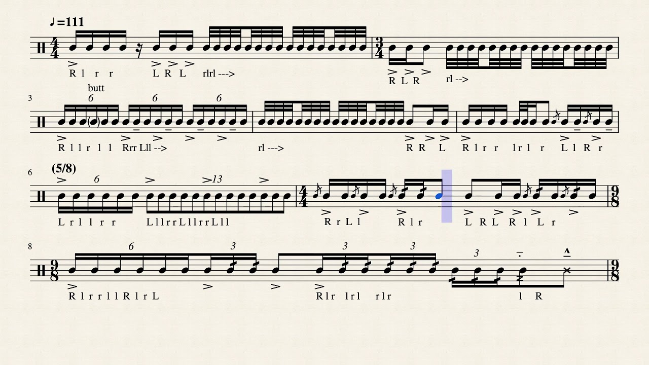 EMC Productions Random Snare Lick Sheets - YouTube
