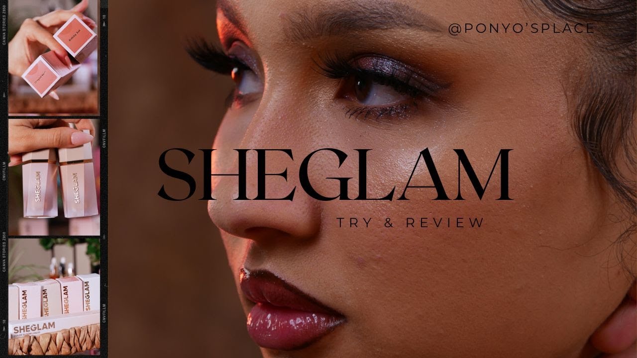 SheGlam TRY ON | Contour, Blush & highlight | Luminess Airbrush Spray ...