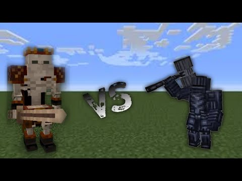 Skeleton king boss vs Haunted Armor [Minecraft Mob battle] - YouTube