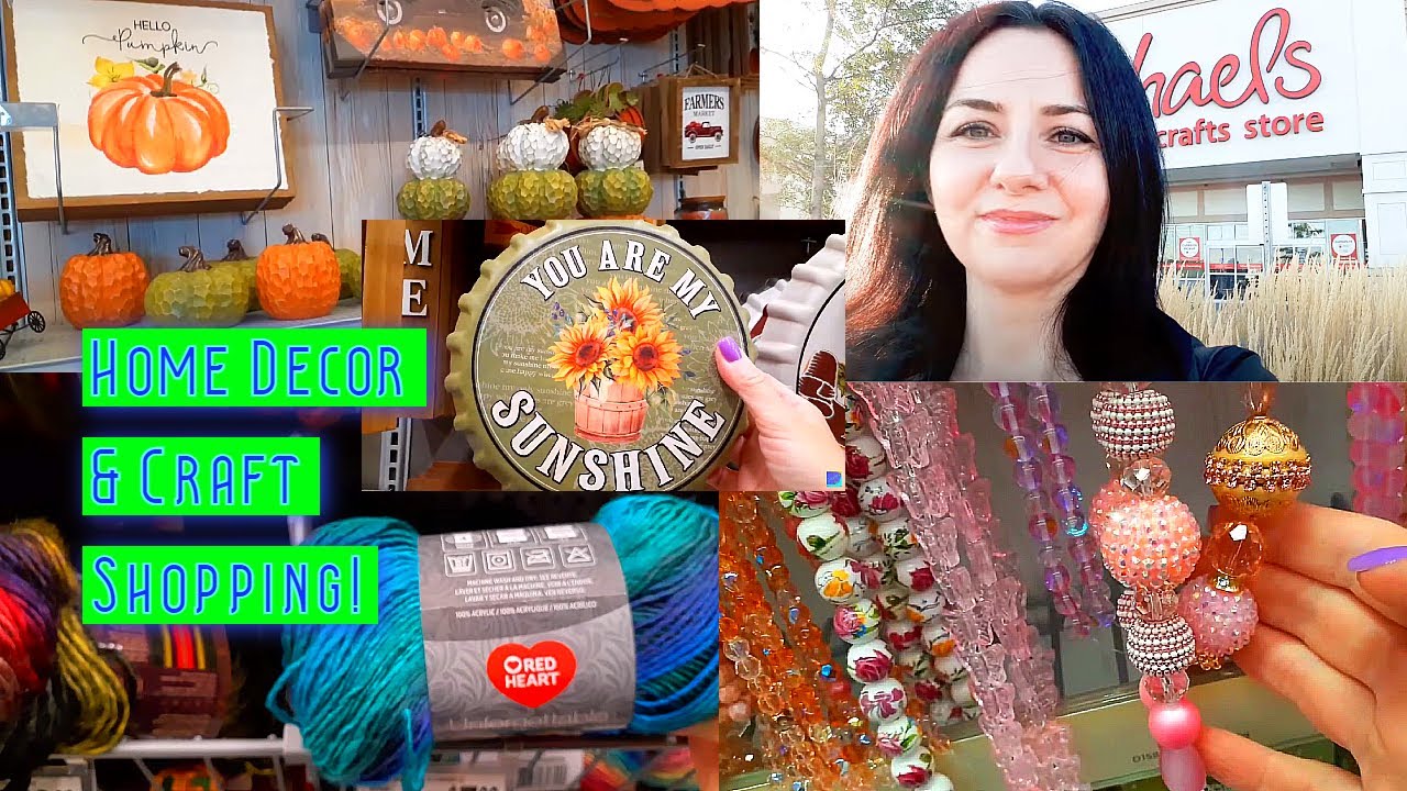 Michaels Autumn Decor Crafts Halloween and More - YouTube