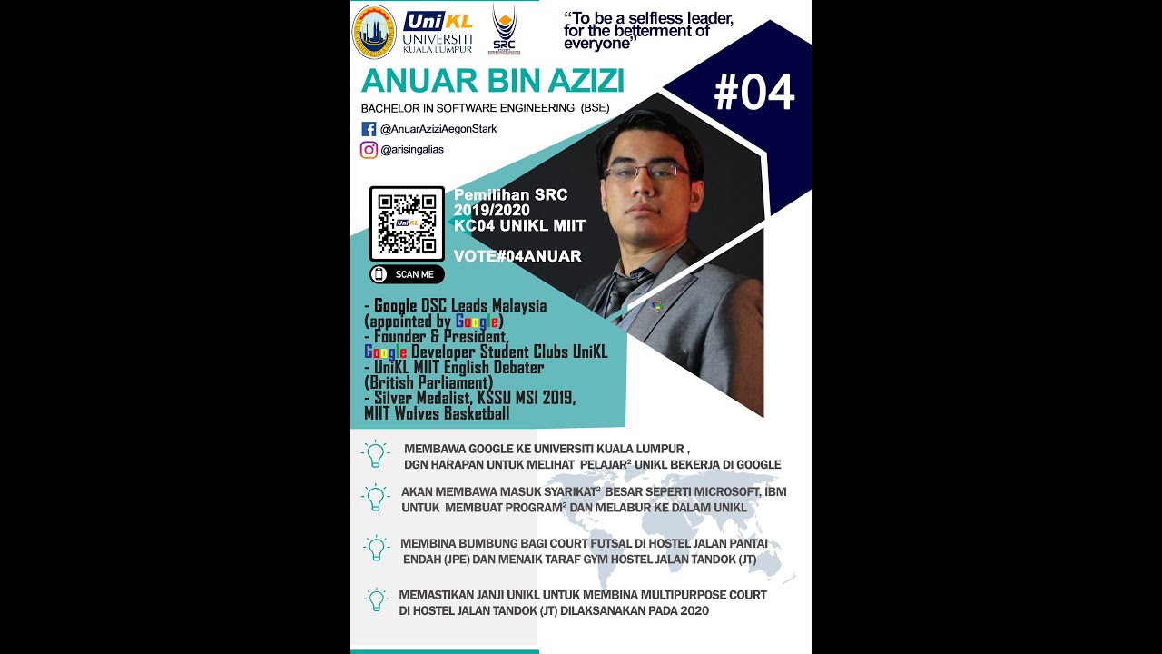 Undilah Anuar #04 SRC UniKL MIIT (KC04) 2019-2020 - YouTube