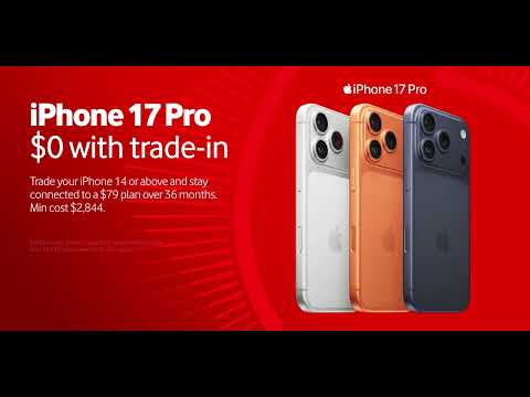 The all-new iPhone 17 Pro is here, get yours at Vodafone