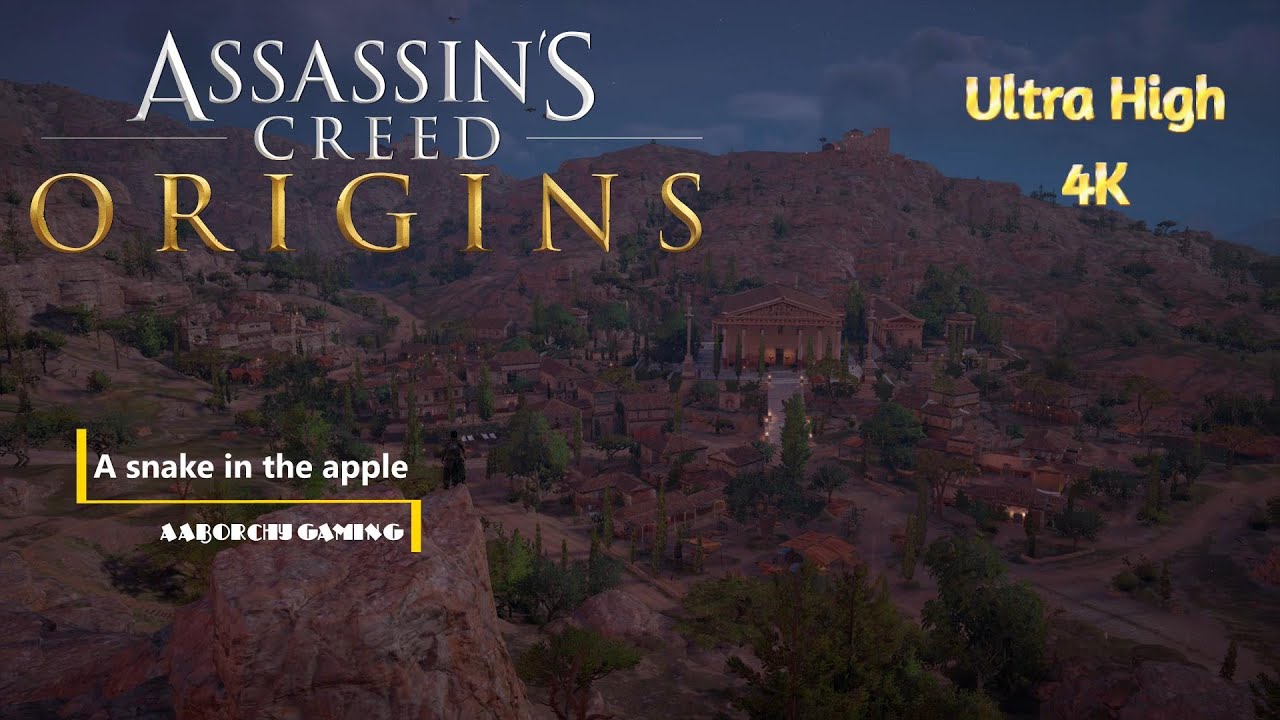 A snake in the apple - Assassin's Creed Origins PC 4K - YouTube