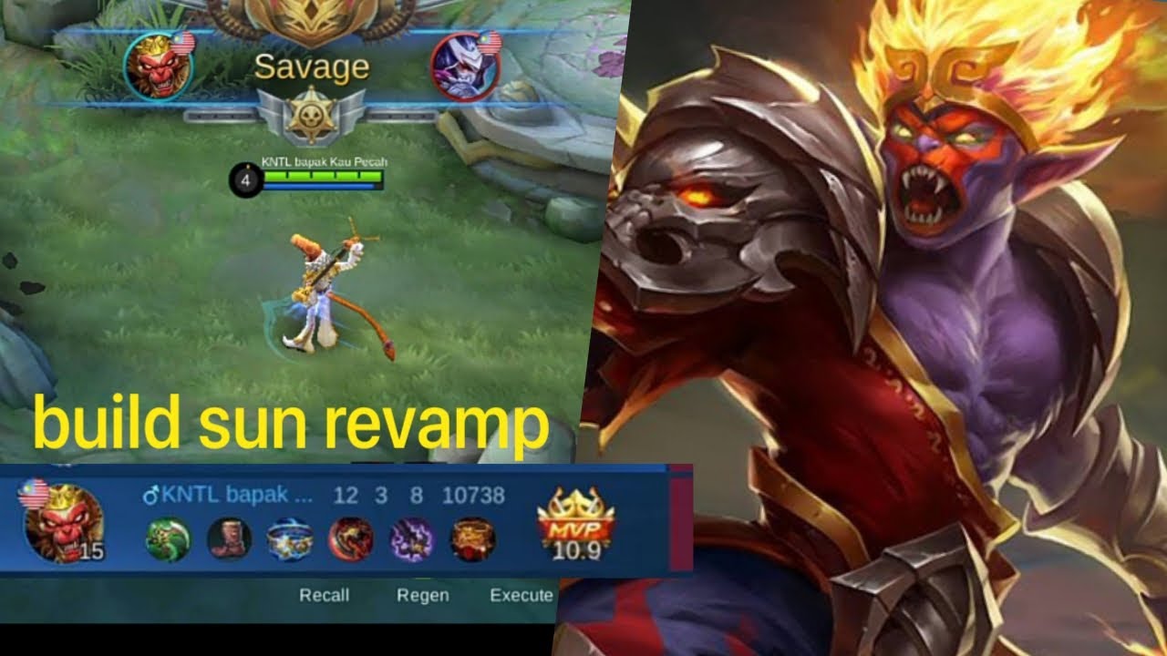 SUN REVAMP BEST BUILD 2021 | TUTORIAL SUN SIDELANE | TOP GLOBAL SUN ...