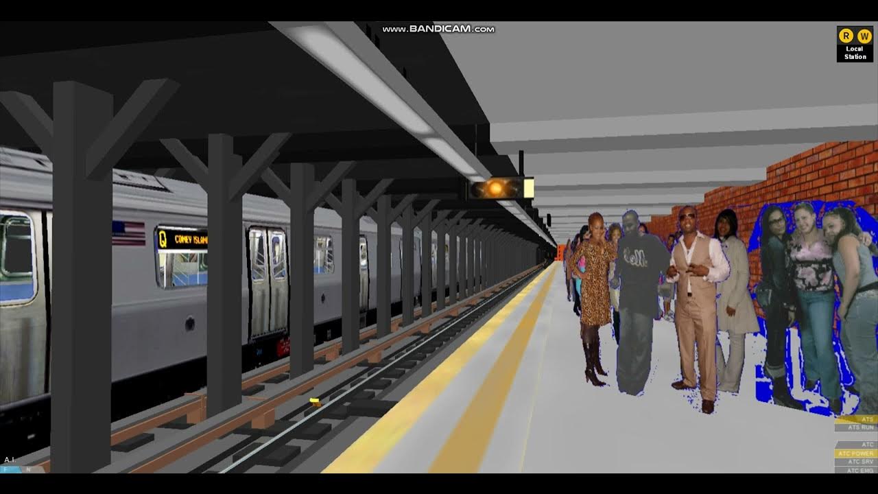 Openbve R179A V8 Alstom Q Train Bypassing at 49th Street - YouTube