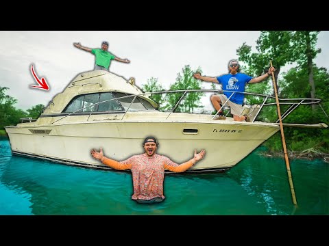 I Bought My Ex BOSS A $500 YACHT From FACEBOOK MARKETPLACE!! (& put it in his pond)