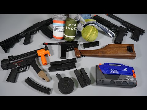 Broken again Mauser C96 Airsoft - SPY Toy Nerf Gun -MP5 Drum magazine ...