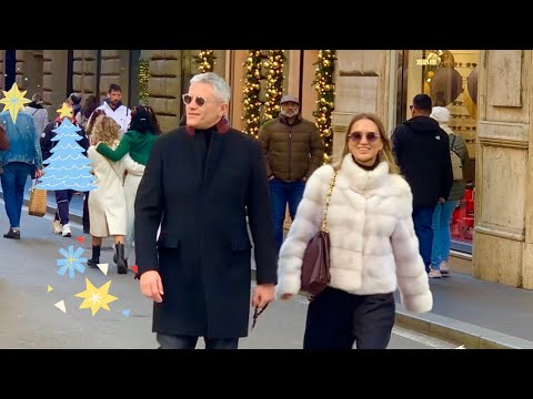 🇮🇹ITALIAN FASHION STREET👍❤️ or how the Romans dress in winter🎄✨