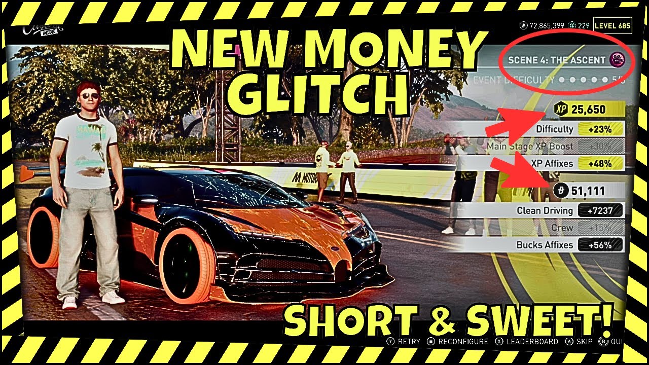 **BRAND NEW** The Crew Motorfest MONEY GLITCH | Scene 4 Ascent Glitch Patched - YouTube