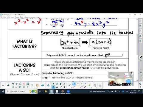 Unit 7 Factoring by GCF - YouTube