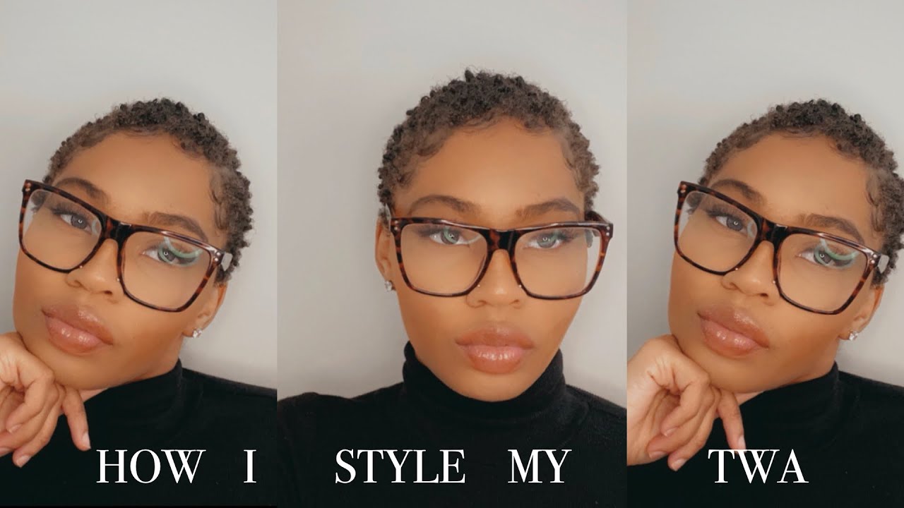 HOW TO STYLE TWA || HOW TO DEFINE CURLS || SHORT HAIR - YouTube