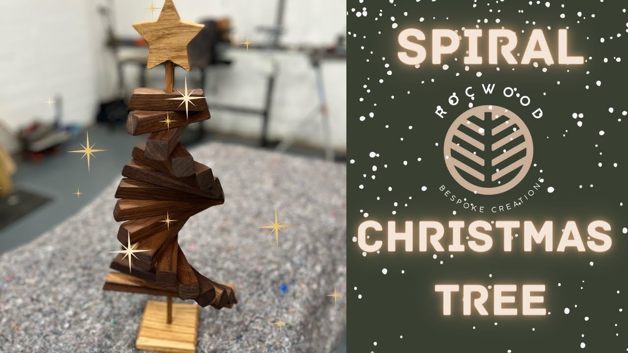How to Make a Spiral Wooden Christmas Trees - YouTube