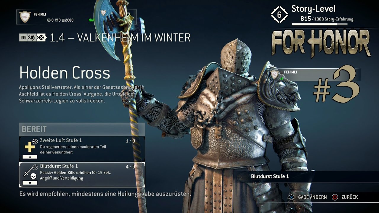 FOR HONOR Singleplayer STORY ♣️ Gameplay German [03] Valkenheim im ...