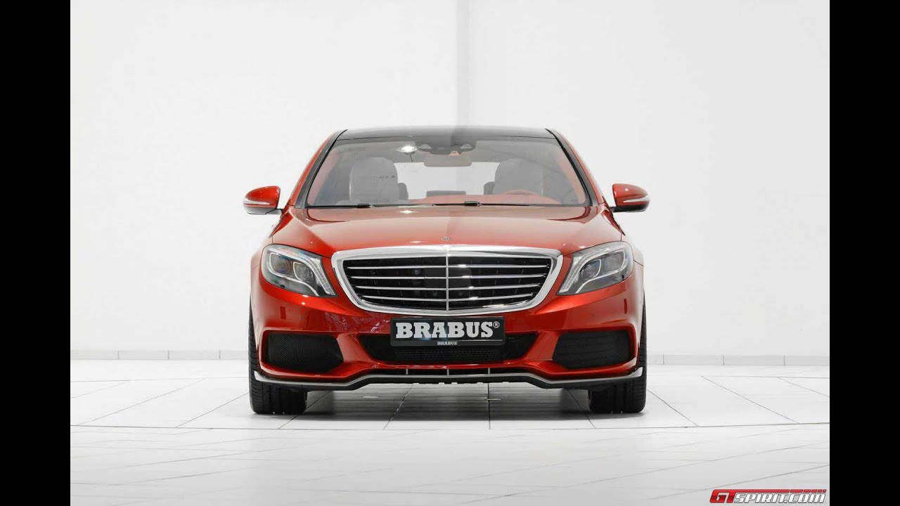 Brabus Shows Off Red Mercedes Benz S Class - YouTube