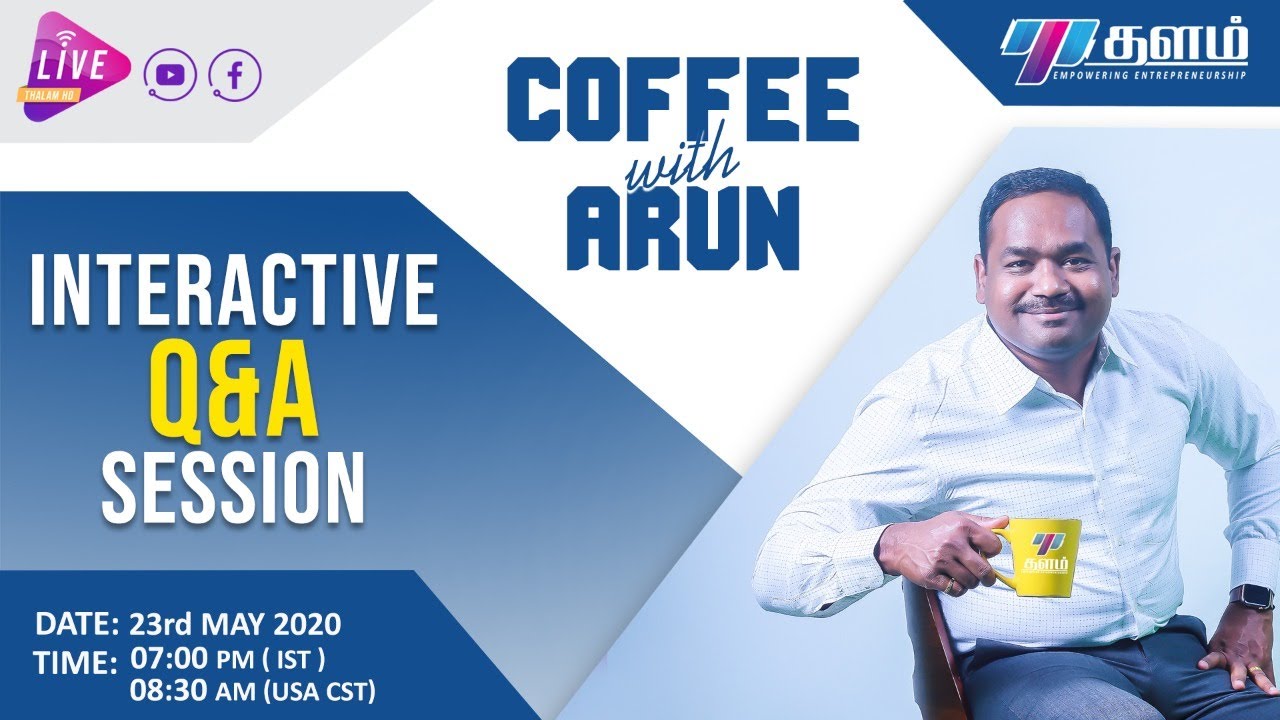 Coffee With Arun - Live and Interactive Q & A Session 1 - YouTube