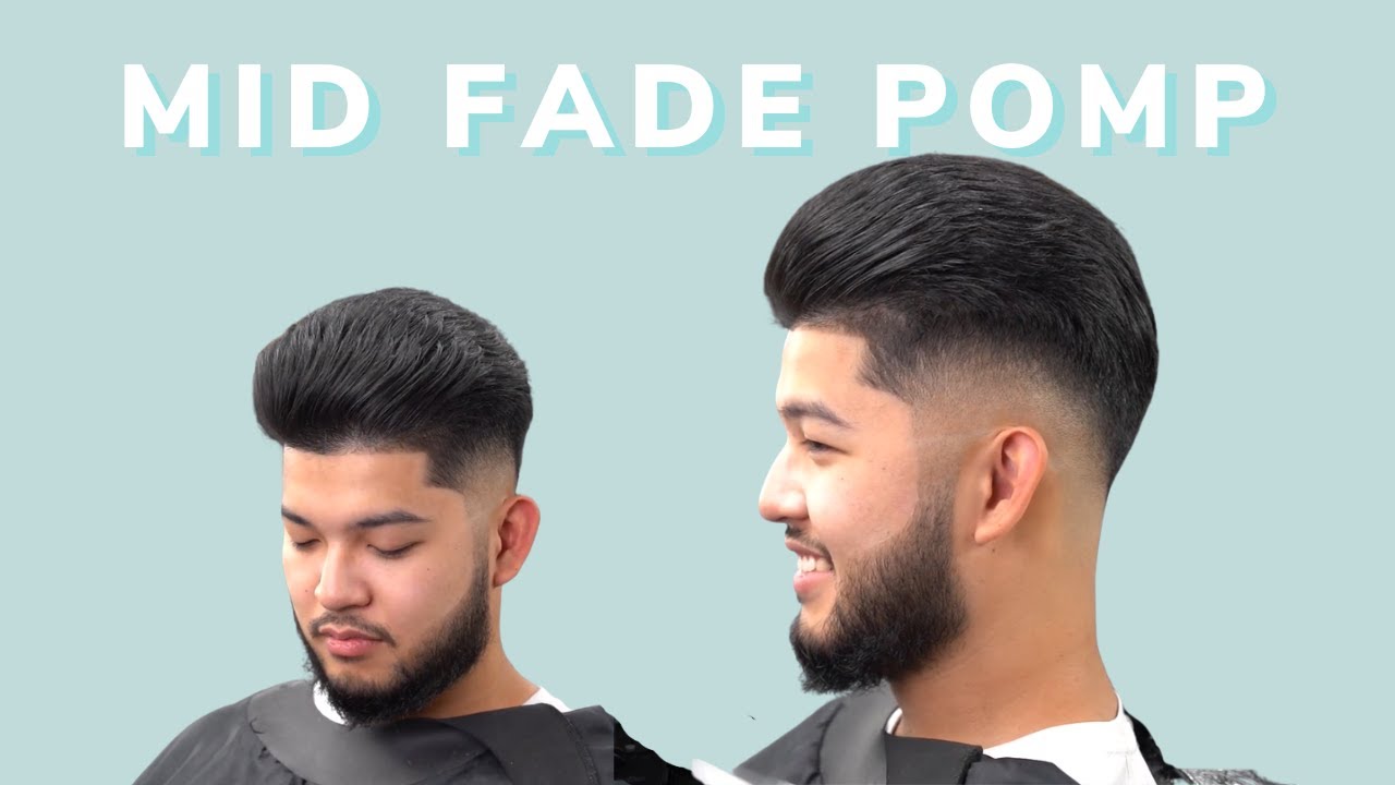 7 Minute Haircut Tutorial Episode 1 ( Mid Fade Pomp) - YouTube