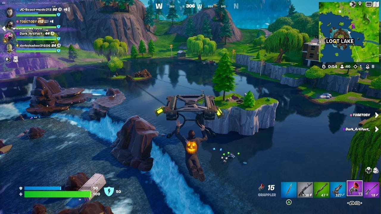 Fortnite clutch 1v4 clip - YouTube