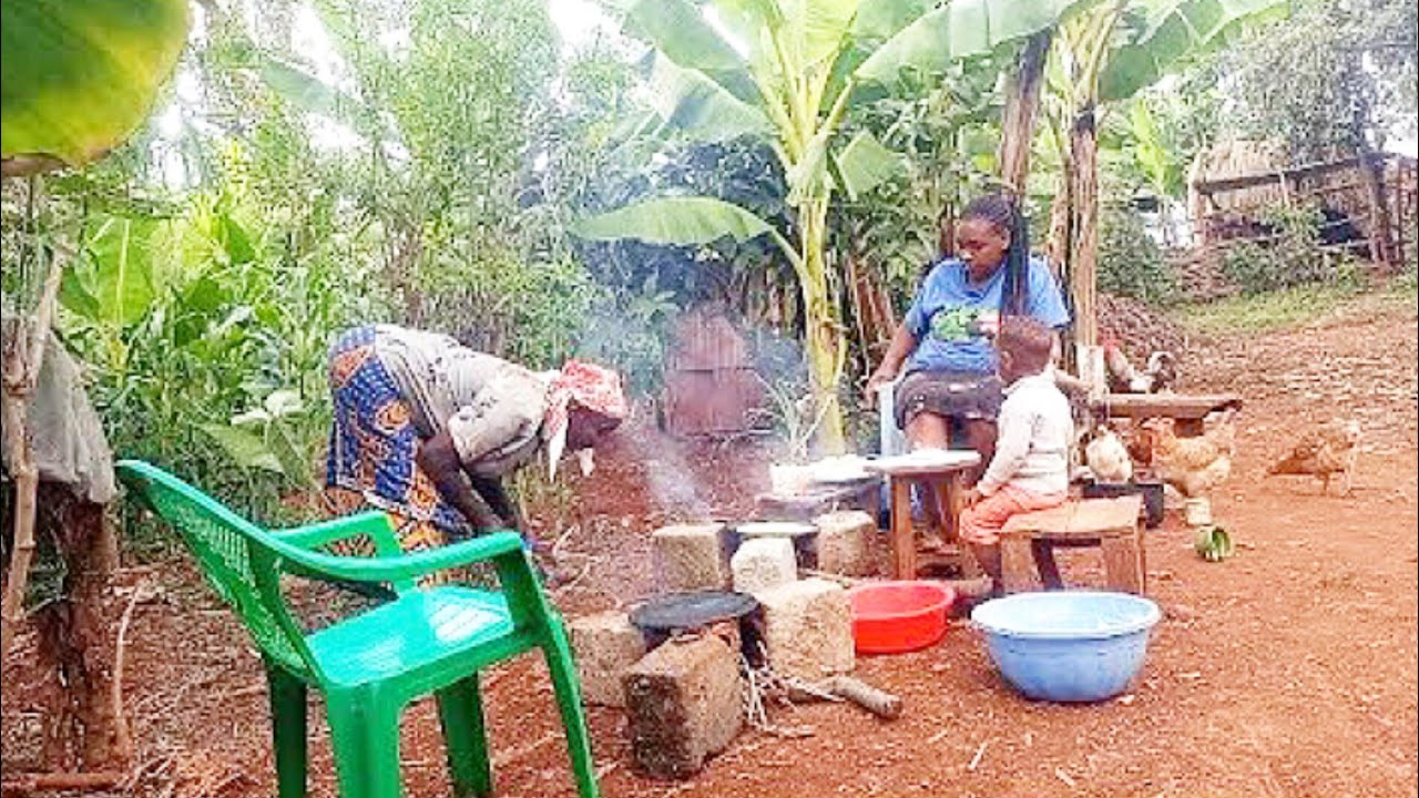 African Village Life #cooking village food for Dinner - YouTube