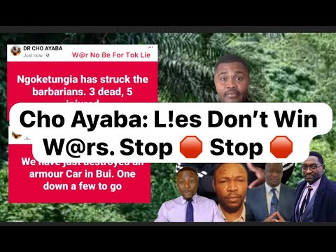 Cho Ayaba; L!es Do Not Win W@rs. - YouTube