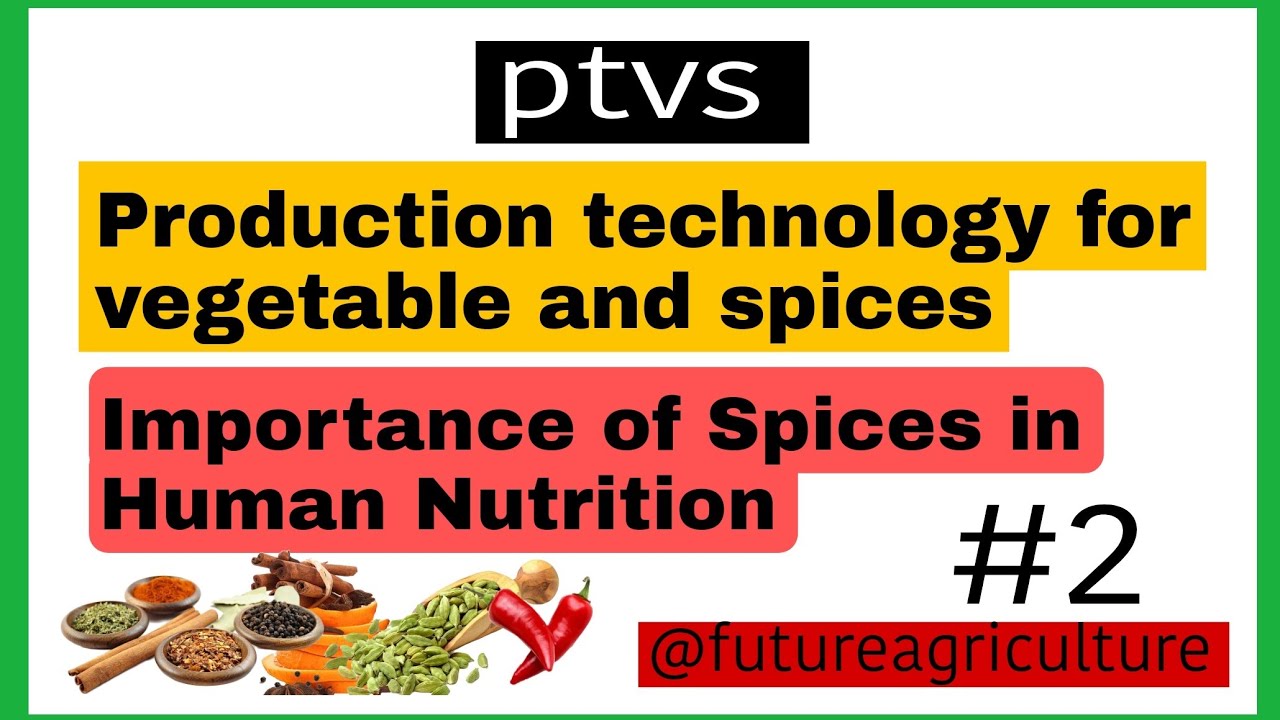 ptvs / Importance of Spices in Human Nutrition @ARfutureagriculture ...