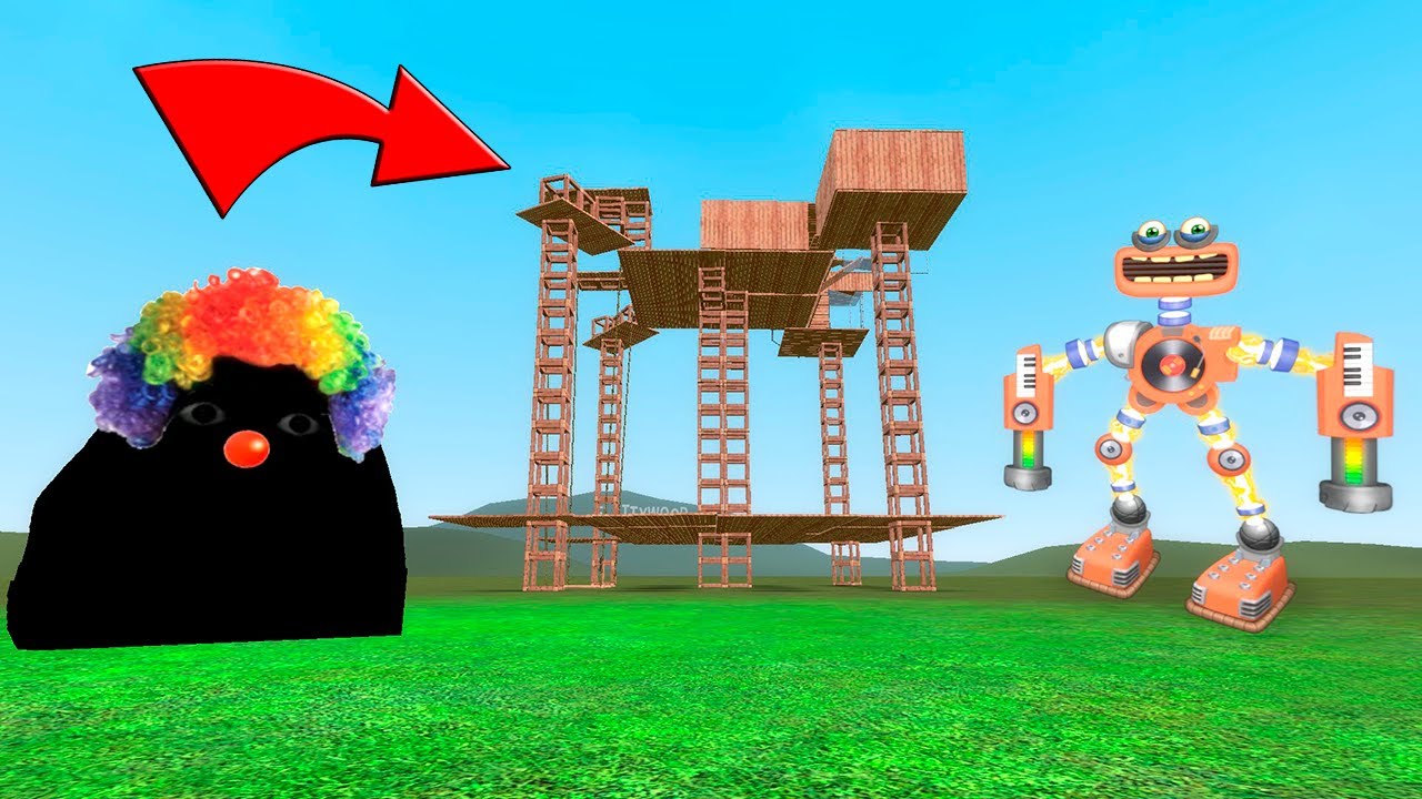 MY SINGING MONSTERS Wubbox and Angry Munci vs Towers in Gmod - YouTube