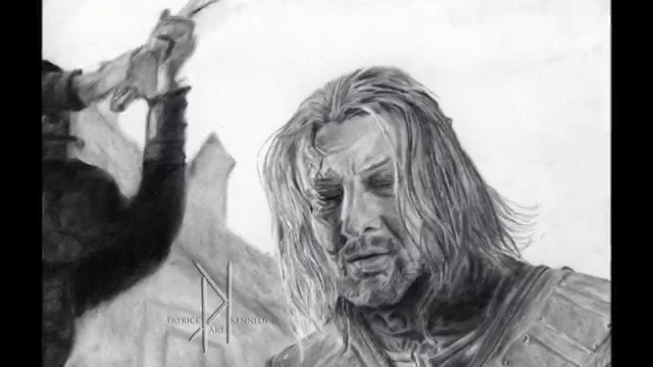 Eddard 'Ned' Stark drawing - YouTube