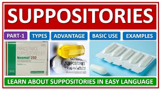 SUPPOSITORIES PART-1 TYPES EXAMPLES ADVANTAGE DISADVANT... | Doovi