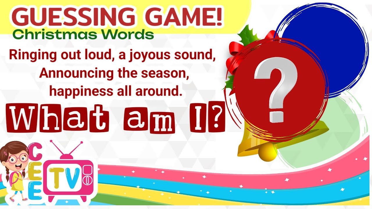 Rhyme & Reveal: Christmas Picture Guessing & Spelling Game for Toddlers ...