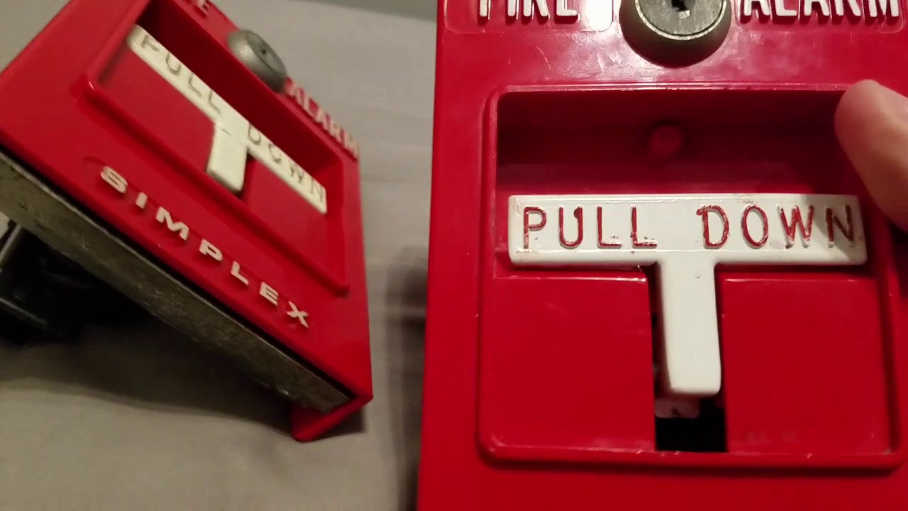 some very rare simplex 4251 pull stations - YouTube