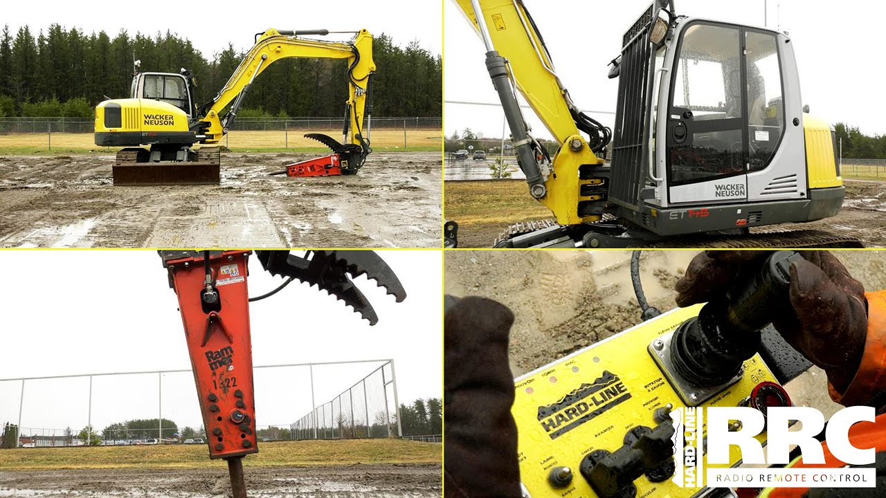 RRC (Radio Remote Control) - Wacker Neuson Excavator - YouTube