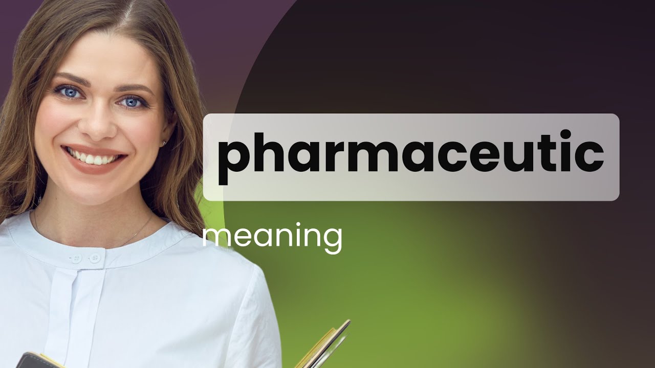 Pharmaceutic | what is PHARMACEUTIC definition - YouTube