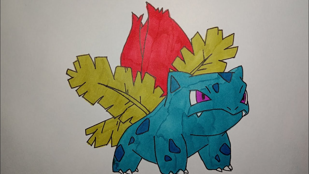 How to draw Ivysaur | Easy tutorial | AGS Draws - YouTube