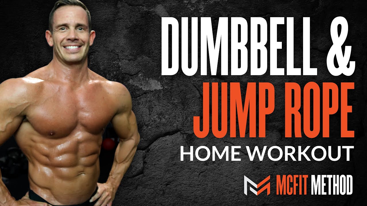 Dumbbell & Jump Rope Workout For Beginners (15 Minute AMRAP) - YouTube