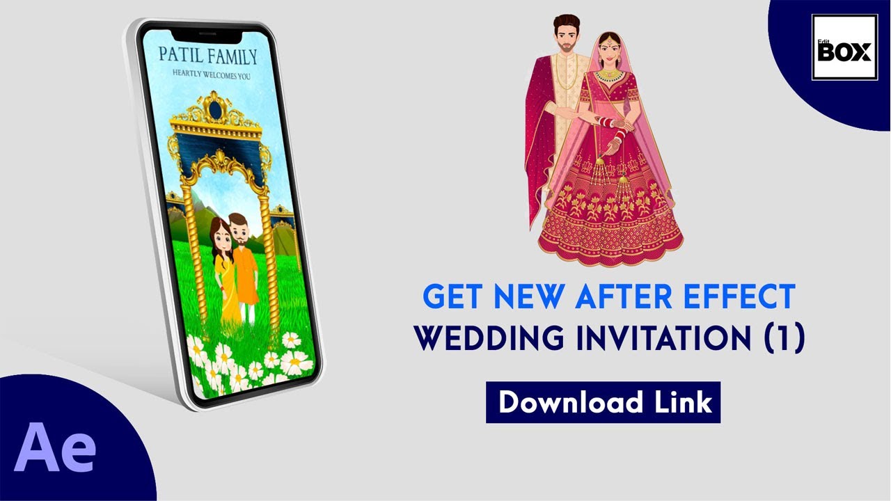 Cinematic Vertical Invitations || After Effect Vertical Invitation 1 ...