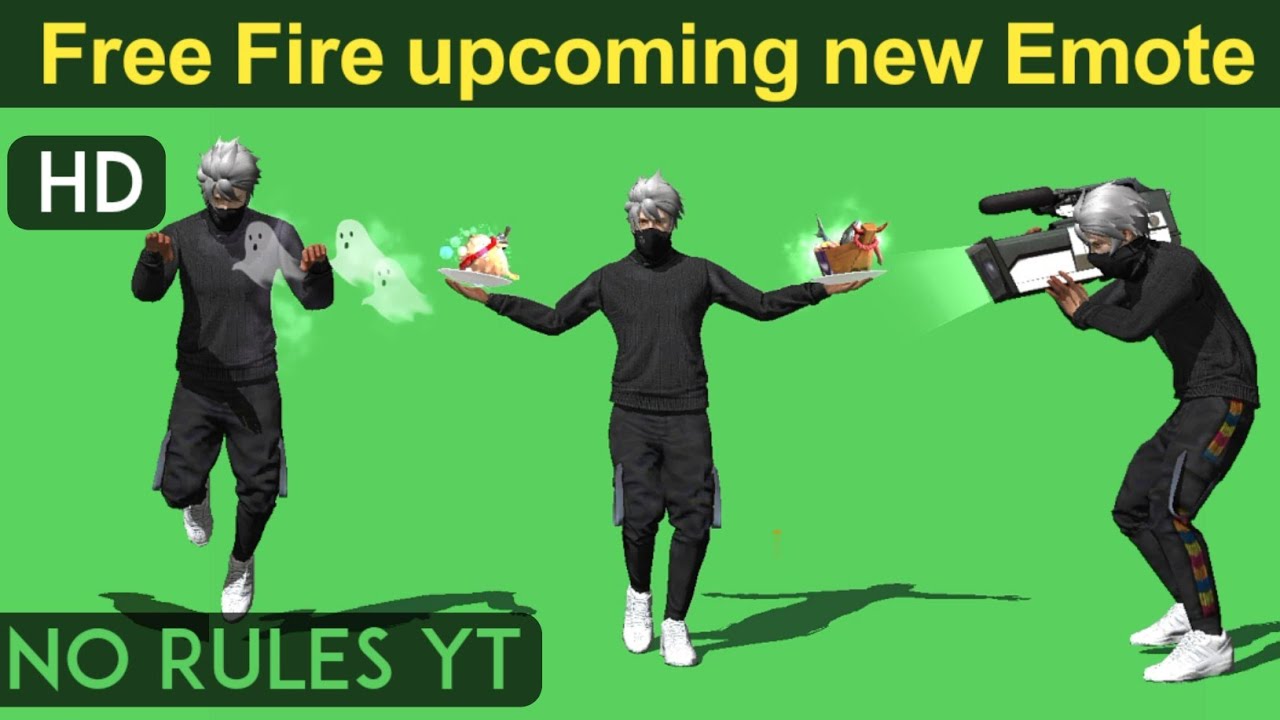 Free Fire New Green screen emote | FF Upcoming New Emote | FF Green ...
