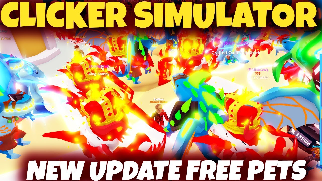 LIVE 🔴[UPD] ⚡Clicker Simulator! New Update Free Pets Giveaway Live To ...