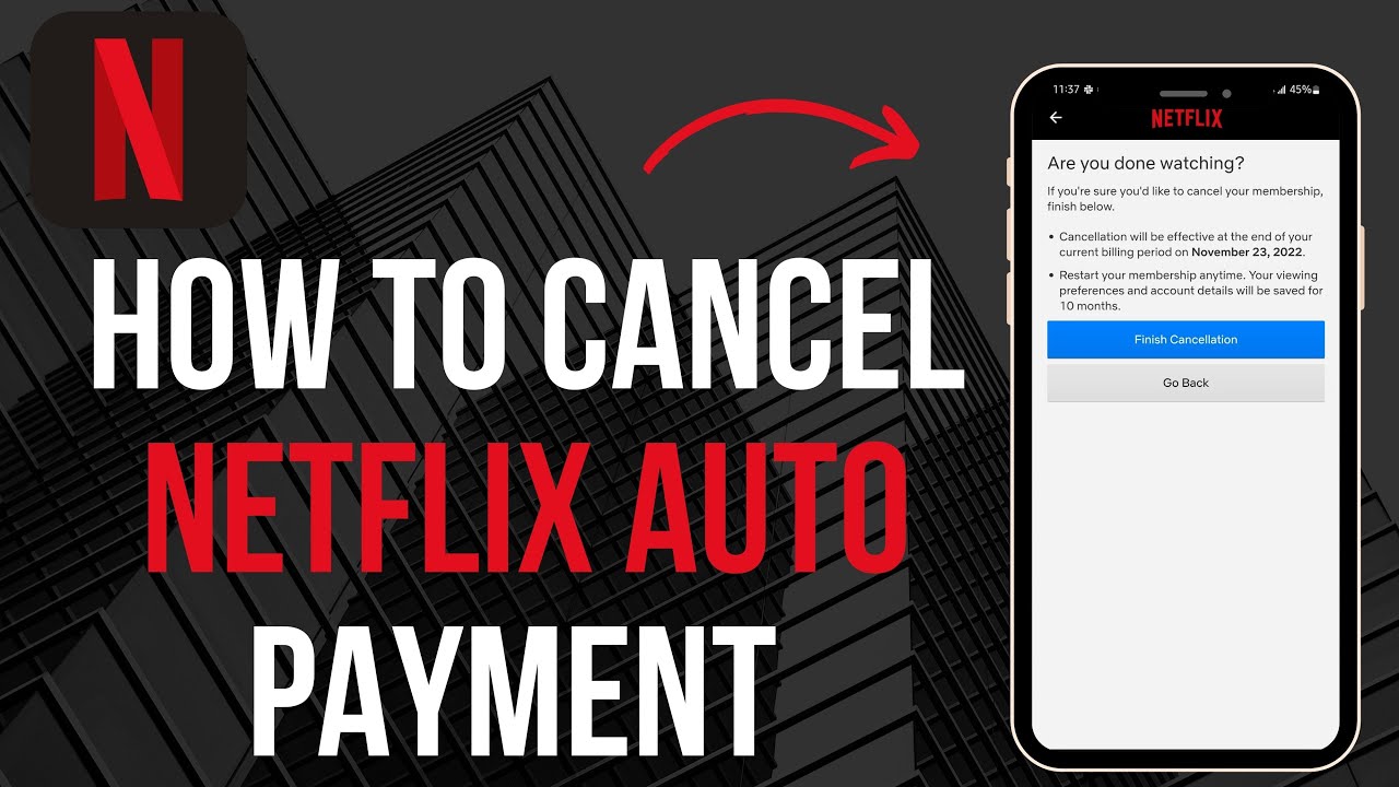 How to Cancel Netflix Auto Payment! (Easy) - YouTube