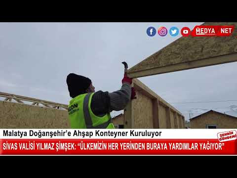 Doğanşehir'e Ahşap Konteyner Kuruluyor