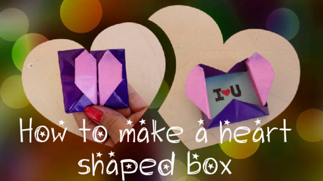 how to make a heart shape box! - YouTube