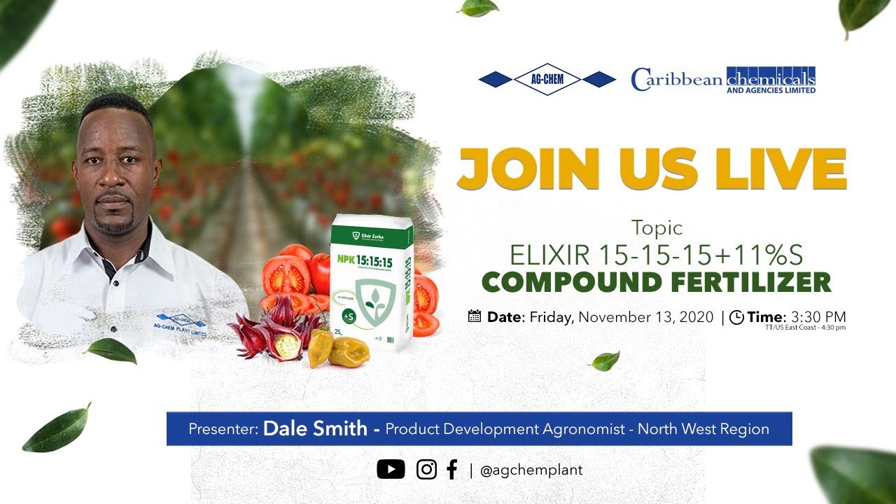 AG CHEM LIVE: ELIXIR 15-15-15+11%S Compound Fertilizer - YouTube