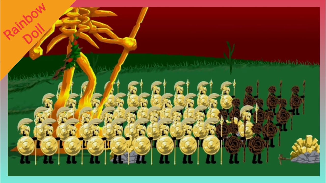 Golden Stickman Vs Red Stickman 😭😭 War Stick War Legacy 👽👹☠️ - YouTube