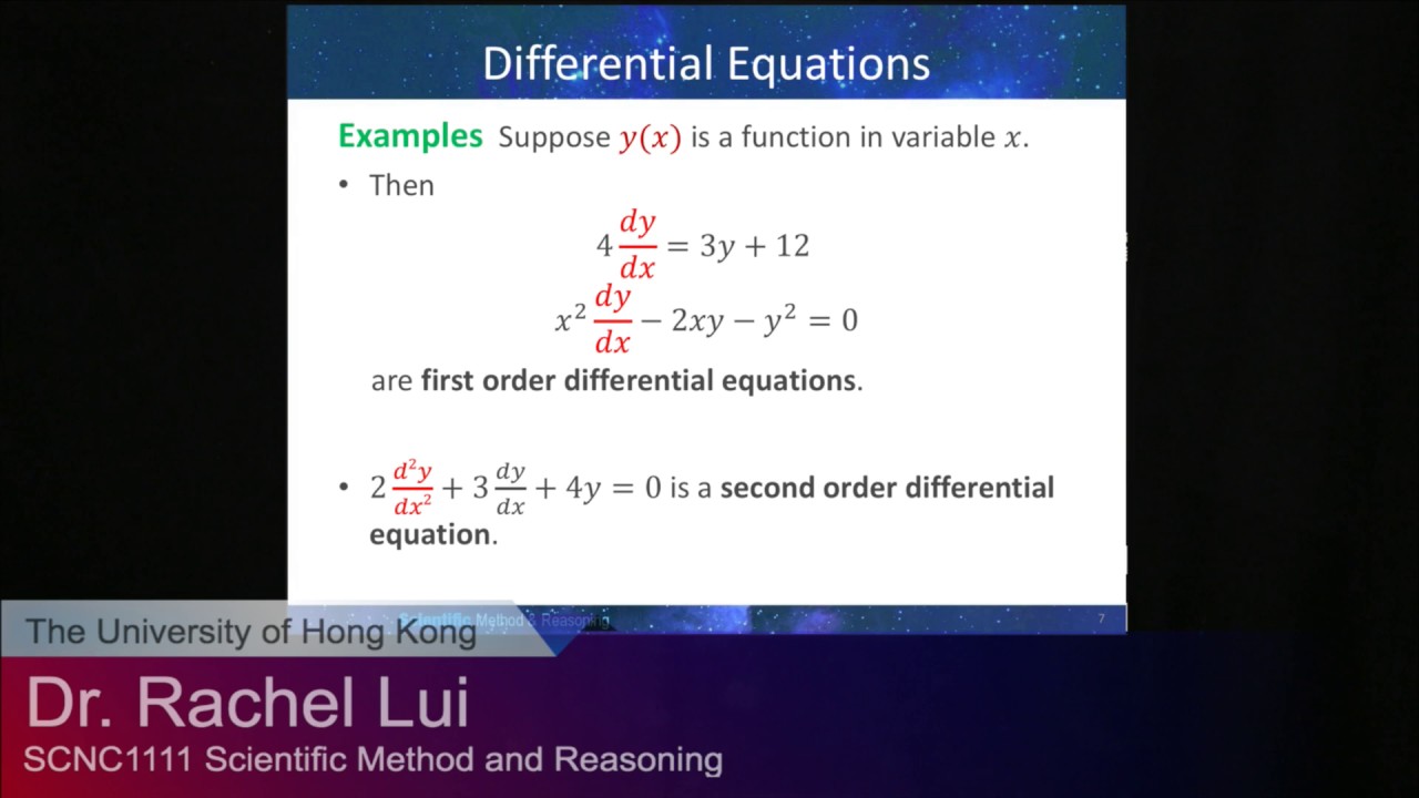 Differential Equations Part II - YouTube