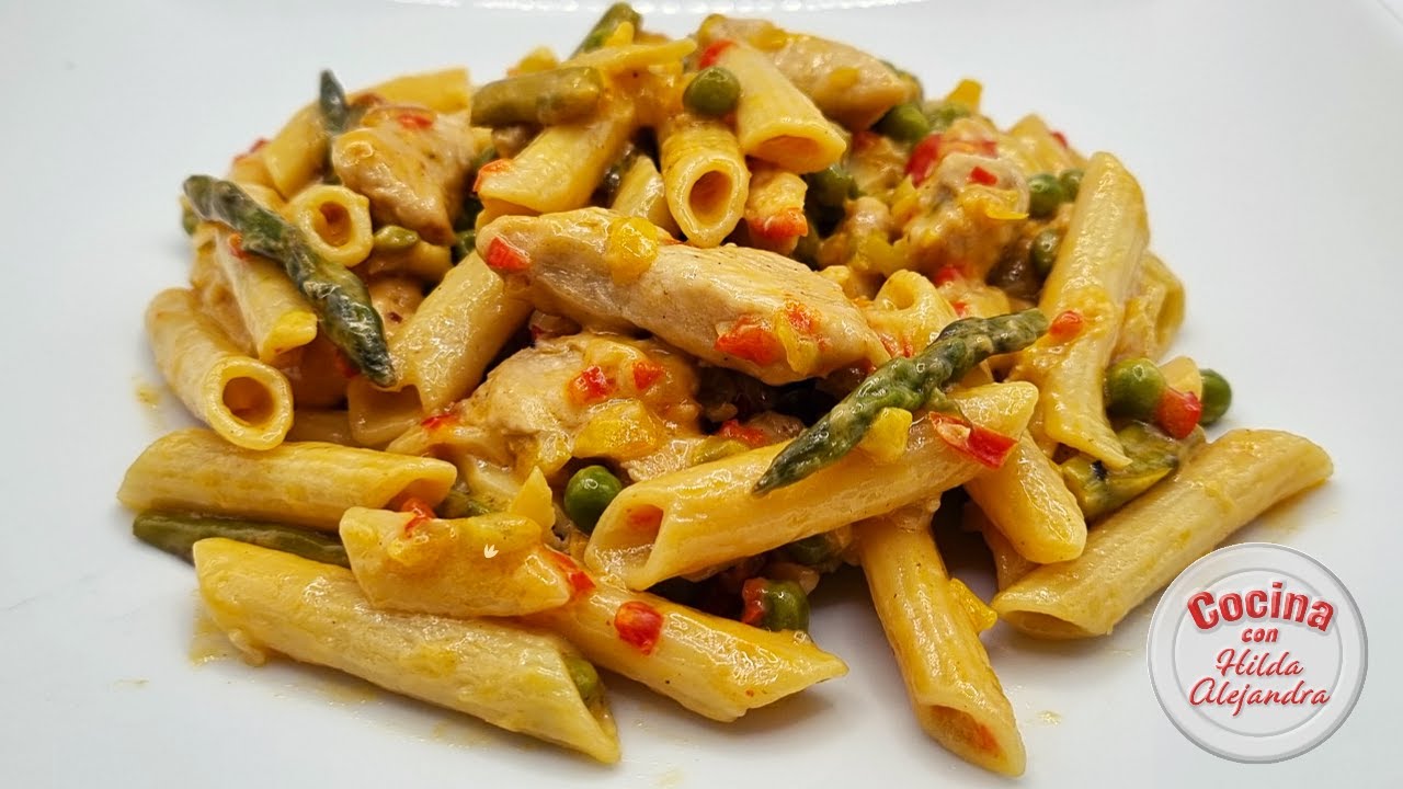Riquísima PASTA PENNE CON POLLO CARAMELIZADO Y CHIPOTLE! - YouTube