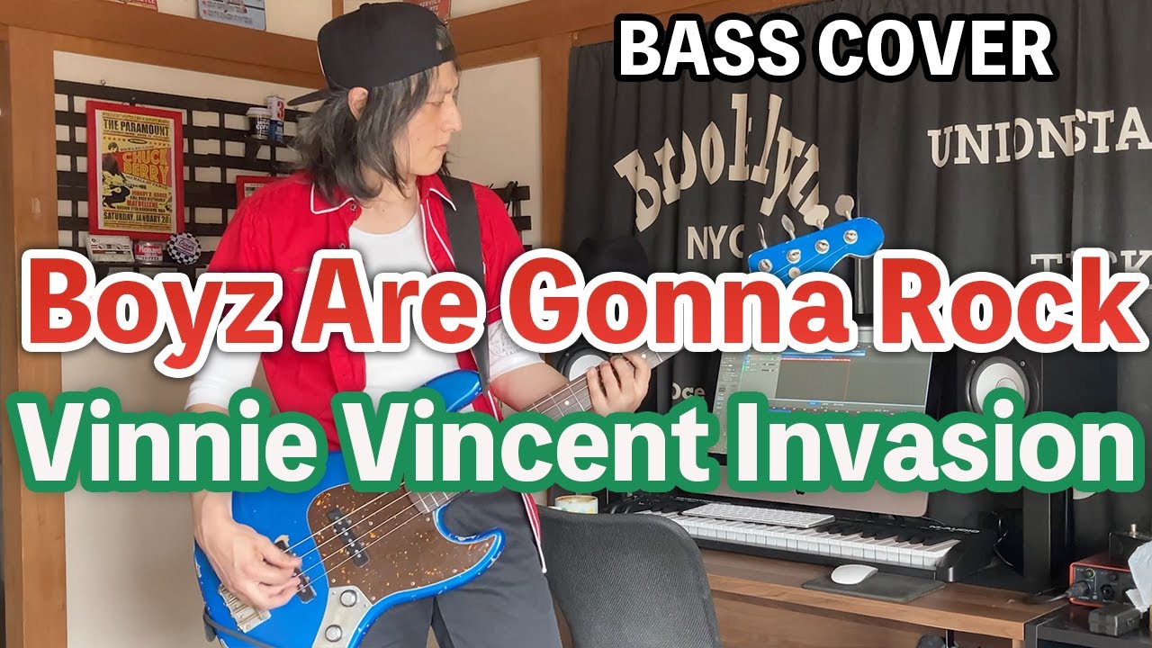 Boyz Are Gonna Rock / Vinnie Vincent Invasion【BASS COVER】 - YouTube