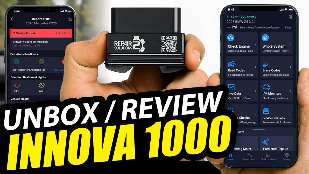 Innova 1000 Bluetooth OBD2 Scanner and Diagnostic Tool (for iPhone and ...