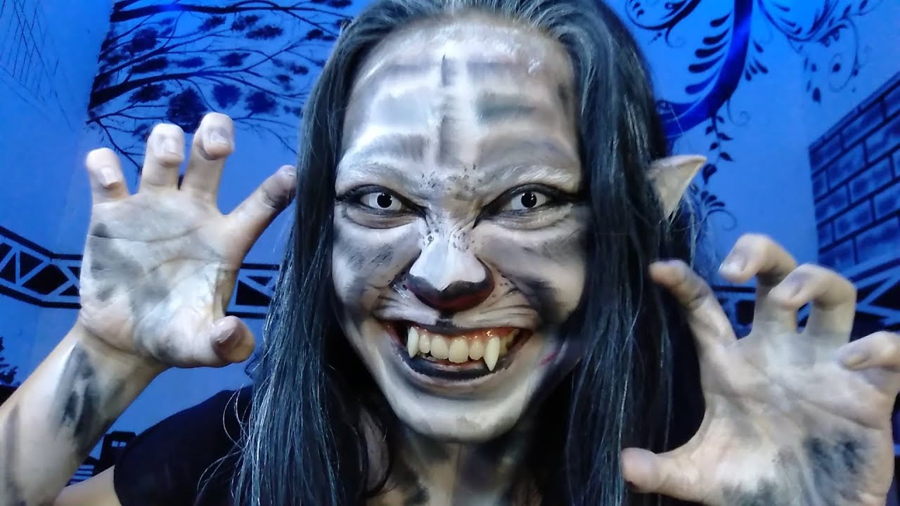 Tutorial MakeUp Karakter White Tiger - YouTube