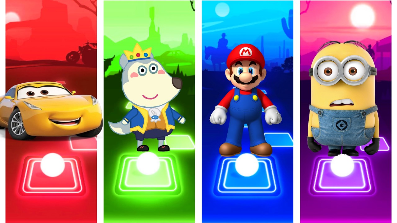 🏎️ Cruz Ramirez 🆚 Wolfoo 🆚 Mario 🆚 Minions - YouTube