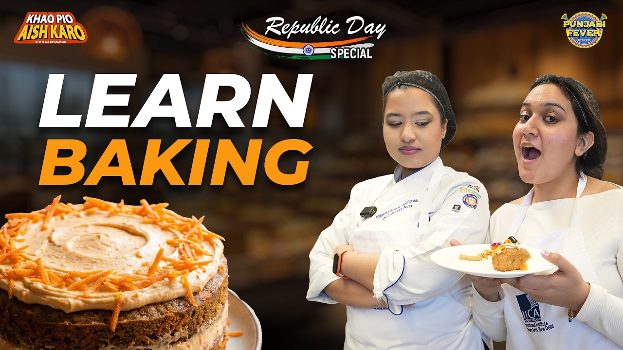 Baking Like MasterChef at IICA | Tri-Colour Carrot Cake | Republic Day ...
