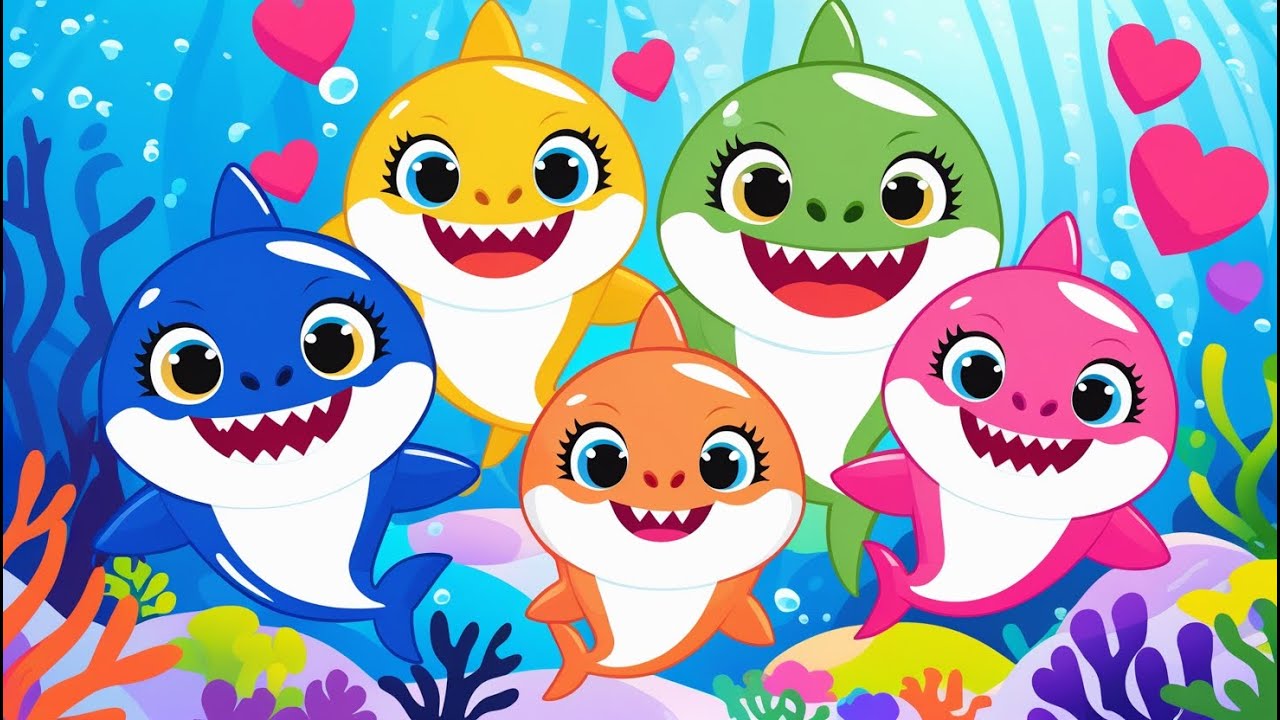 🎶 Tiburón Bebé Du Ru Du Ru 🦈🌈 Baby Shark Canciones Infantiles - YouTube
